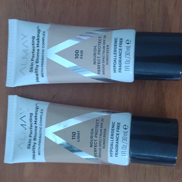 Almay | Makeup | 2 Almay Skin Perfecting Healthy Biome Foundation Lot Bundle Fair And Light ...